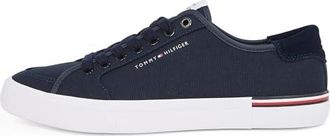 Tommy Hilfiger Baskets Vulcanis&eacute;es Homme Core Corporate Canvas Basses, Bleu (Desert Sky), 44