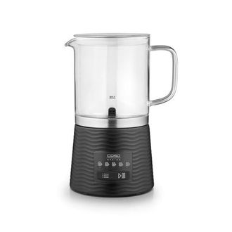 Caso CappuLatte Mousseur à lait électrique, mousse de lait crémeuse, mousseur à lait chaud et froid, cacao, chocolat chaud, récipient en verre amovible, pa