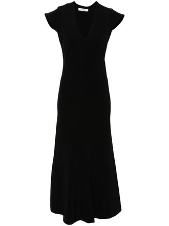 Dorothee Schumacher Langes Pure Comfort Jerseykleid - Schwarz