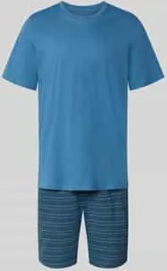 Schiesser Regular Fit Pyjama-Set aus reiner Baumwolle