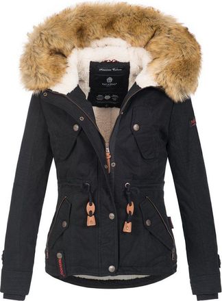 Navahoo Winterjacke Pearl mit warmem Teddyfell