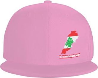 Generic Drapeau du Liban Carte du Liban Femme Homme Casquette Hip Hop Snapback Strapback Cap R&eacute;glable Snapback Chapeau pour Trucker Camping P&ecirc;che