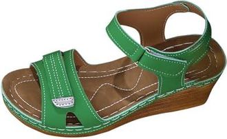 Generic Sandales compens&eacute;es respirantes et d&eacute;contract&eacute;es &agrave; bout ouvert pour femme - &Eacute;l&eacute;gantes - Couleur unie - Polyvalentes - Confortables - L&eacute;g&egrave;res - Sandale