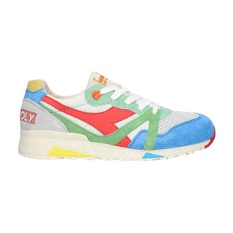 Diadora Femme, Chaussures, Multicolore, Taille: 36 EU Baskets en cuir gris édition limitée