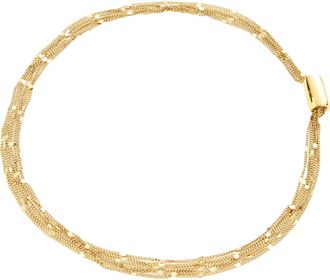 Breil Magnetica System Kollektion, Mittelgroße Comet Halskette, Damenhalskette aus Goldfarbenem Poliertem Edelstahl, Magnetverschluss, Farbe: Gold, Größe: 4