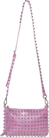 John Richmond Femme, Sacs, Rose, Taille: ONE Size Mini Sac Bandouli&egrave;re &agrave; Clous