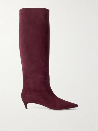 Jimmy Choo London Bottes En Daim Maxima 35 - Bordeaux