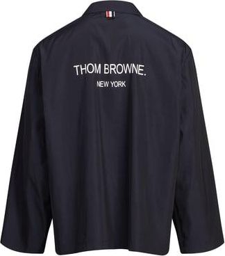 Thom Browne Veste droite avec marque au dos
