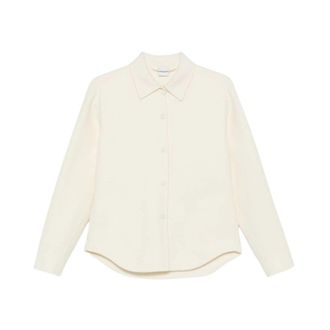 Aspesi Hemd aus gewalkter Wolle - - Blouses & Shirts - Damen - Wei&szlig; - M
