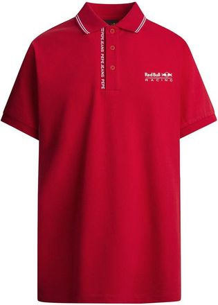 Pepe Jeans London Red Bull Racing X Pepe Jeans Herren RBR Tipped Logo Polo Polo, Red (Mars RED)