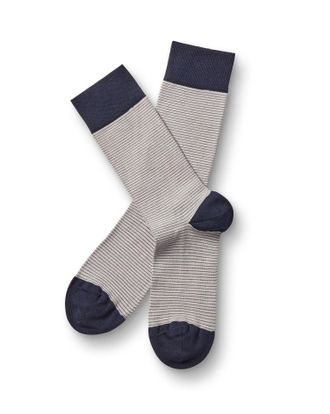 CHARLES TYRWHITT Socken mit Streifen - Grau
