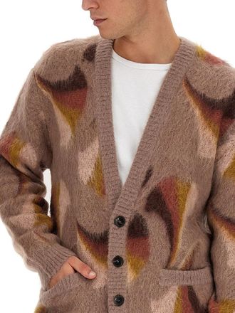 Etro Mohair V-Neck Cardigan - Multicolor