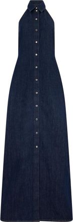 7 For All Mankind Femme, Robes, Bleu, Taille: 40 FR Long denim dress