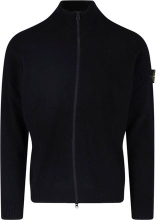 Stone Island Virgin Wool Zip Cardigan