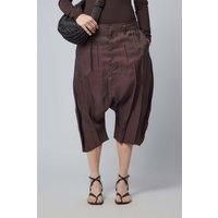 Christophe Lemaire Creased Dropped Crotch Bermudas