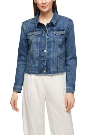 s.Oliver Black Label Damen 150.10.103.26.150.2060963 Jeansjacke, Blue, 36