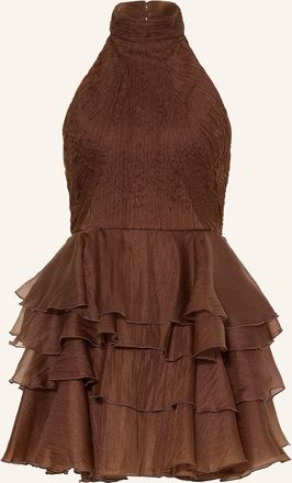 Aje Cocktailkleid Fayette Mit Volants braun