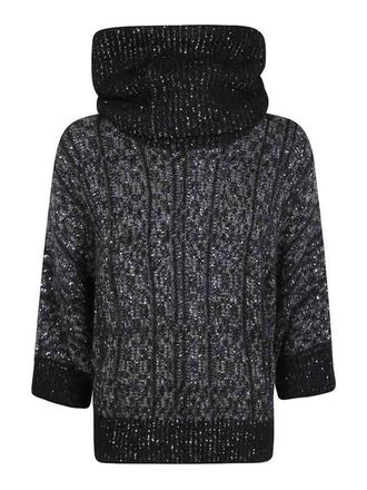 D.exterior Pull Col Rond - Marron