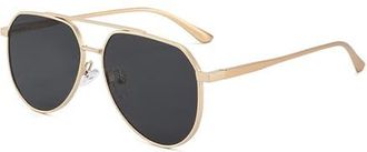 Generic Lunettes De Soleil M&eacute;talliques For La Conduite, For Hommes Et Femmes, Id&eacute;ales For Les Sports Vacances En Plein Air(Gold)