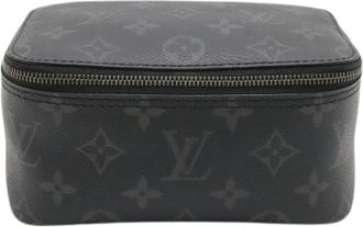 Louis Vuitton Pre-owned Monogram Eclipse Cube PM Pochette Cosm&eacute;tique - Femme - Pre-owned - Noir - Taille: ONE Size