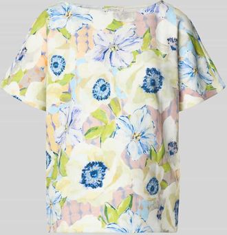 Christian Berg T-Shirt aus Viskose-Mix im Allover-Look