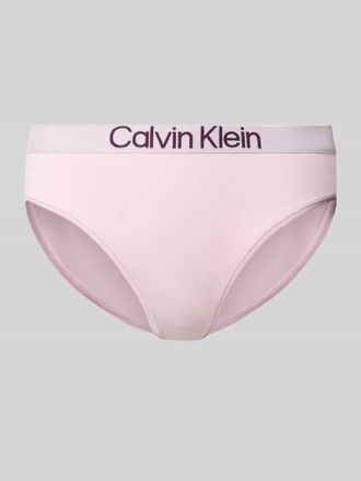 Calvin Klein Underwear Slip aus Baumwoll-Mix mit Label-Bund