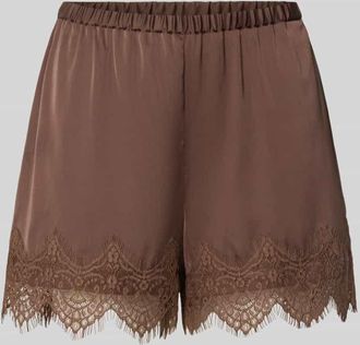 Jake*s Casual Regular Fit Pyjama Shorts mit Spitzenbesatz
