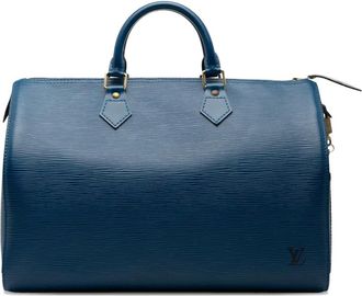 Louis Vuitton sac boston Speedy 35 (1996) - Bleu