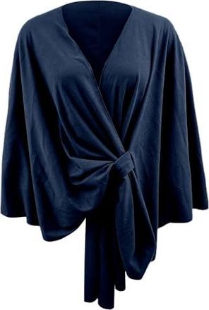 Generic Poncho Femme Hiver Chaud Chale Femme Hiver Chaud Cape Femme Effet enveloppant Cape Unie &Eacute;l&eacute;gante Douce Confortable Poncho Ext&eacute;rieur Automne