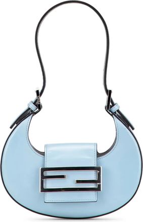 Fendi mini sac porté épaule Cookie en cuir (2010-2025) - Bleu