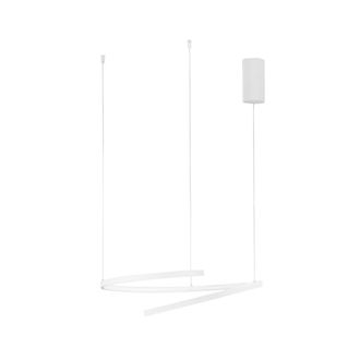 Luce-Ambiente-Design Suspension Led Moma in White Painted Metal, Cct