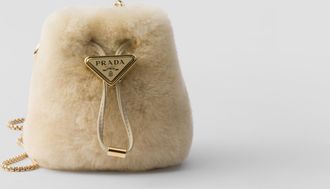 Prada Mini-Pouch aus Schafsleder