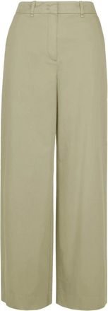 Bomboogie Femme, Pantalons, Vert, Taille: 36 FR Pantalon Palazzo en satin de coton