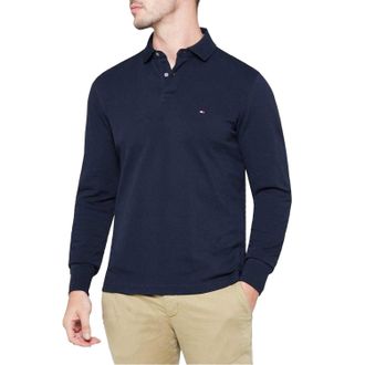 Tommy Hilfiger Poloshirt f&uuml;r Herren, Lang&auml;rmlig (Himmelblau)