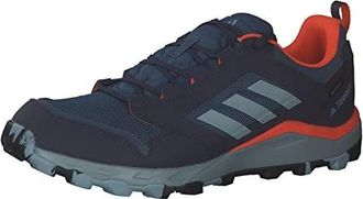 adidas Homme Tracerocker 2.0 Gore-TEX Trail Running Shoes, Navy/Magic Grey Met/Impact Orange, 42 2/3 EU
