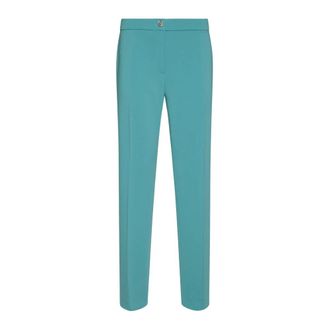 Elena Miro Schmal geschnittene Hose aus Cady mit Schneiderdetails und figurbetonter Passform - - Trousers - Damen - Gr&uuml;n - 4XL