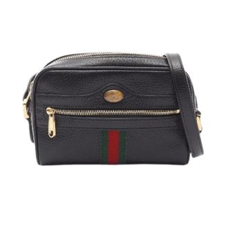 Gucci Sac bandouli&egrave;re en cuir Ophidia Pre-owned - Femme - Pre-owned - Noir - Taille: ONE Size