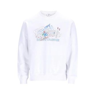 Casablanca Femme, Sweatshirts et sweats &agrave; capuche, Blanc, Taille: 40 FR T-shirt &eacute;l&eacute;gant pour hommes