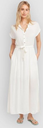 O'Neill Lori Maxi Shirt Kleid snow white