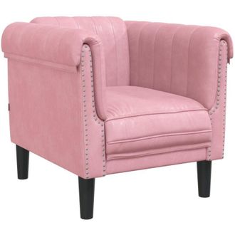vidaXL Sessel Rosa Samt Vidaxl