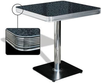 Bel Air Bistrotisch Esstisch Tisch Dinertisch B&uuml;rotische Kantinentisch Gastrotisch f&uuml;r K&uuml;che B&uuml;ro Gastronomie Bereich (Blackstone)