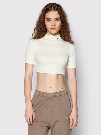 Reebok Bluse HH7370 Beige Slim Fit