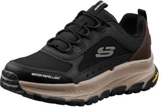 Skechers Baskets Bknt 237565 pour Homme, Maille en Cuir Noir synth&eacute;tique avec Bordure Grise, 41.5 EU