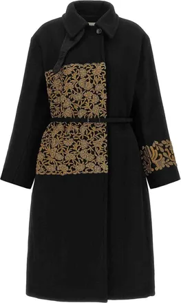 Dries Van Noten Trenchcoat - Schwarz