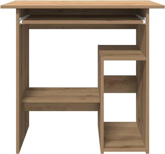 Generic Computertisch mit Ablageflächen, Home-Office-Schreibtische, Moderner Schreibtisch mit Offenen Regalen für Schlafzimmer, Wohnzimmer (Handwerklich gefer