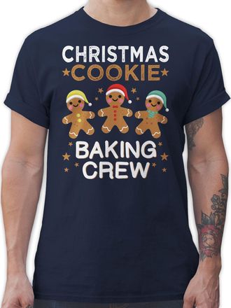 Shirtracer T-Shirt Herren - Weihnachten Geschenke Bekleidung - Christmas Cookie Baking Crew I Lebkuchenm&auml;nnchen I Lebkuchen M&auml;nner I Gingerbread Man I Lebkuchenm