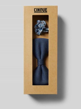 Cinque Fliege und Einstecktuch aus Leinen im Set Modell TURINO