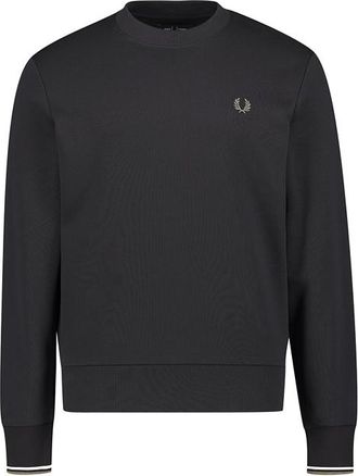 Fred Perry Herren Sweatshirt schwarz unifarben