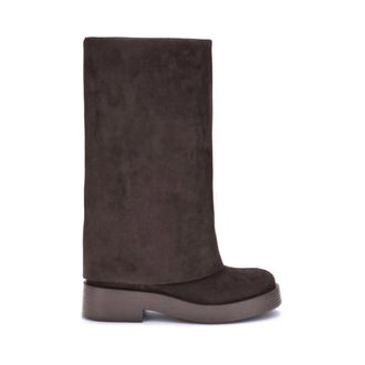 Casadei Charlie Stiefel in Carob Wildleder - - Shoes - Damen - Braun - 37 EU