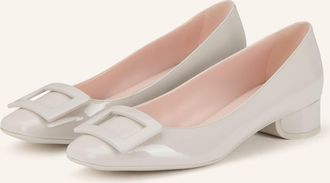 Roger Vivier Lack-Pumps U Look weiss